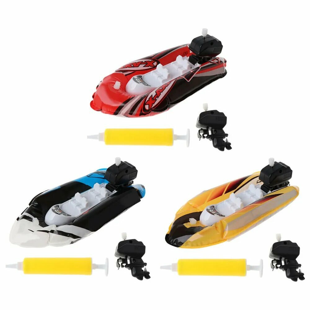 Надувная заводная лодка 2 (случайный цвет)