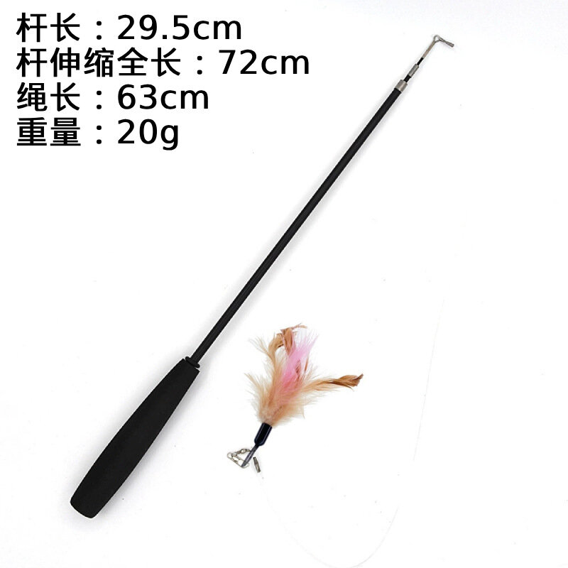 Дразнящие кошачьи палочки Длинные выдвижные кошачьи игрушки Перья супер длинные от привет кошачьи удочки