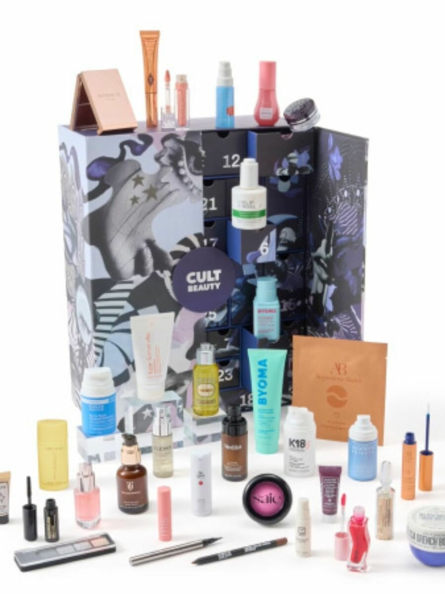 Cult Beauty Адвент-календарь 2025 Classic Curation косметический бьюти адвент календарь с 34 продуктами (20 полноразмерных, хиты и новинки)