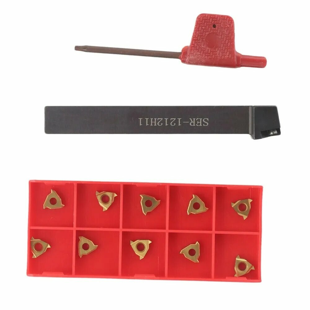 SER 1212H11 12mm 1/2 "Токарный Станок С ЧПУ С Внешней Резьбой Токарный Инструмент + 10шт 11ER AG60