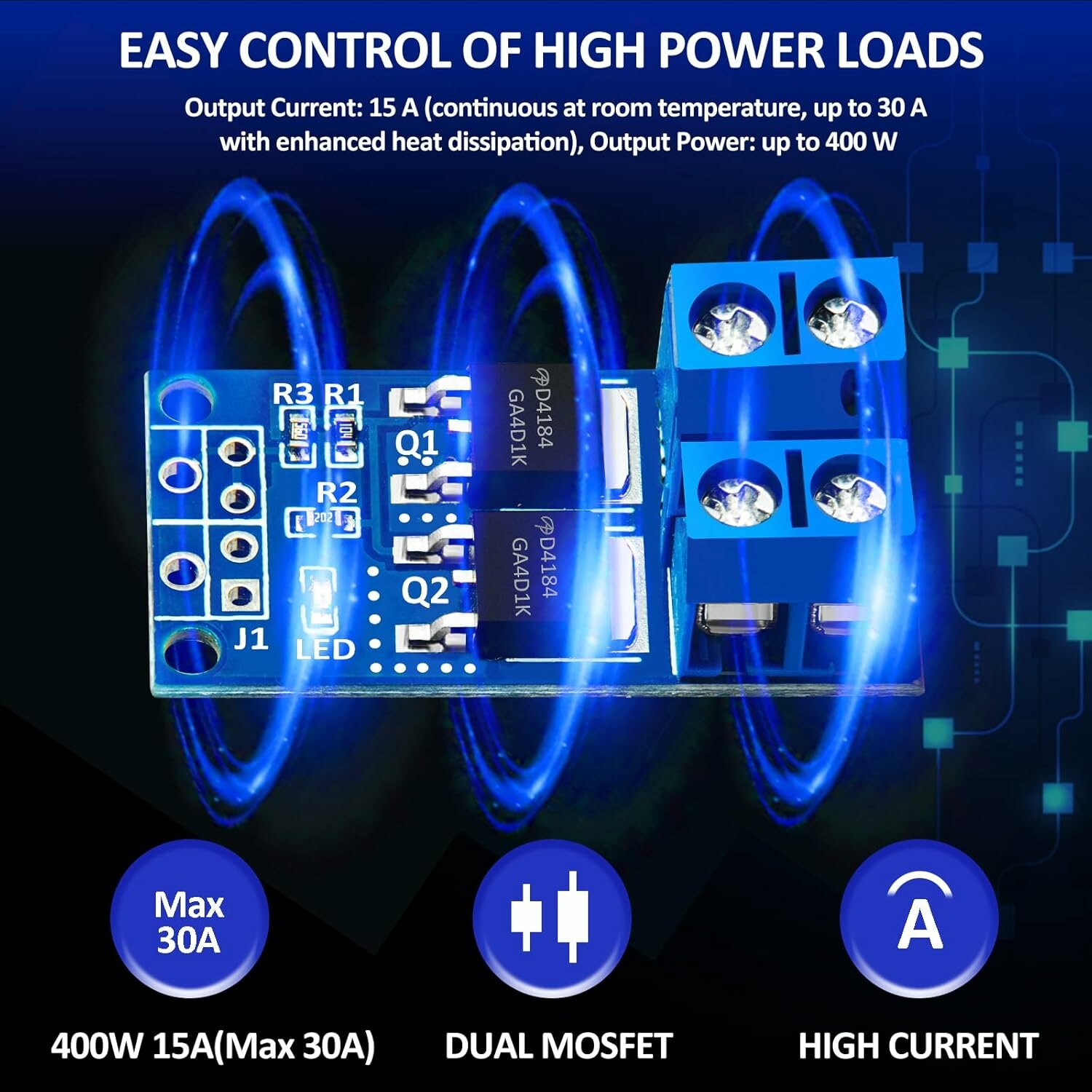 Комплект из 5 модулей управления на MOSFET для PWM-регулировки мощный электронный ключ с развязкой