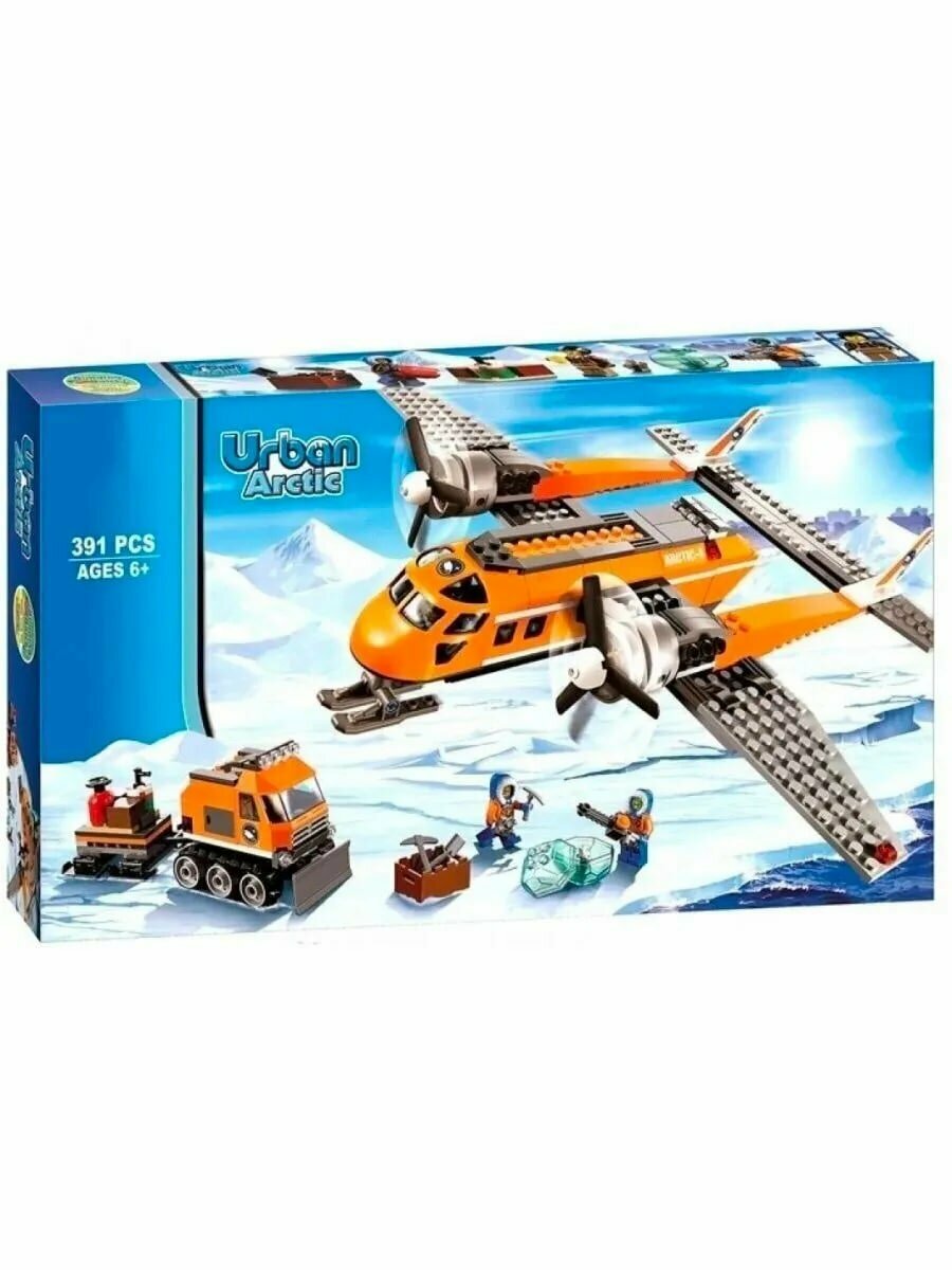 Планета Конструкторов / Конструктор / Urban Arctic / Арктический грузовой самолёт / 391 деталь / 10441 / Подарок для ребенка