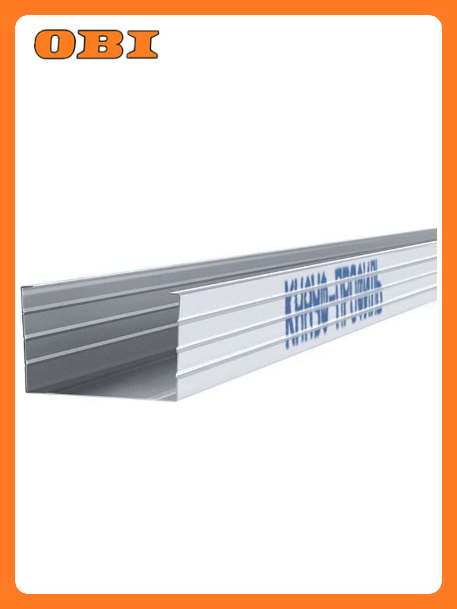 Профиль стоечный KNAUF 3000x75x50 мм, толщина 0,6 мм, П-образный