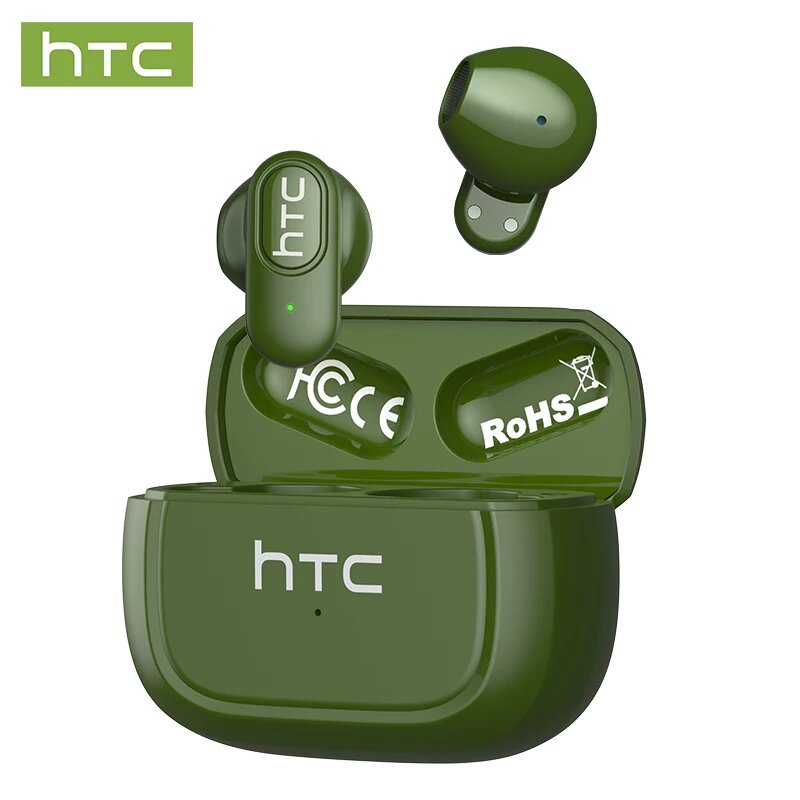 HTC NE51 зеленые беспроводные внутриканальные наушники
