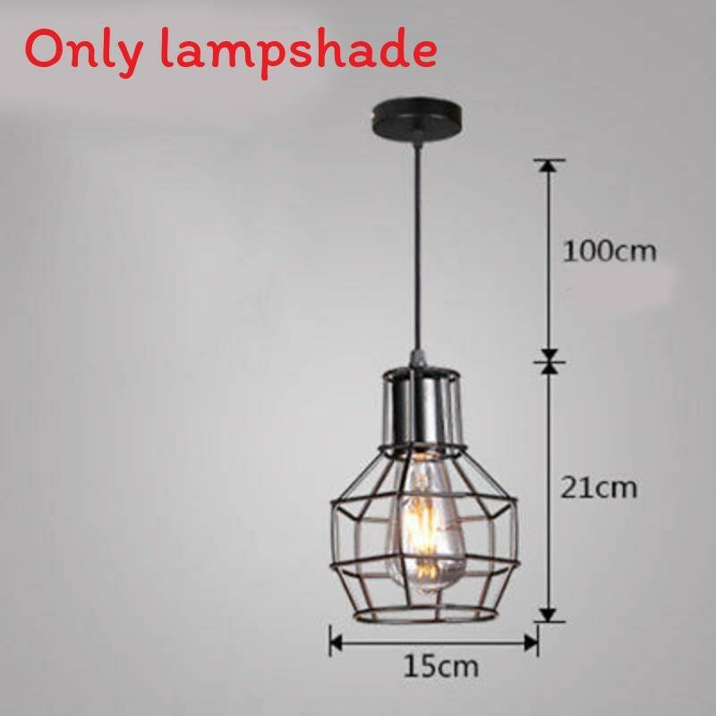 Подвесной светильник vintage iron edison pendant light industrial loft bar led, style a