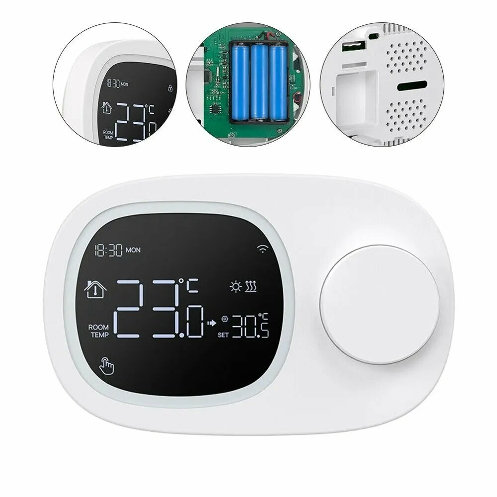 OZ-EXUS для Газового котла Tuya WiFi Термостат для отопления и охлаждения для Alexa для