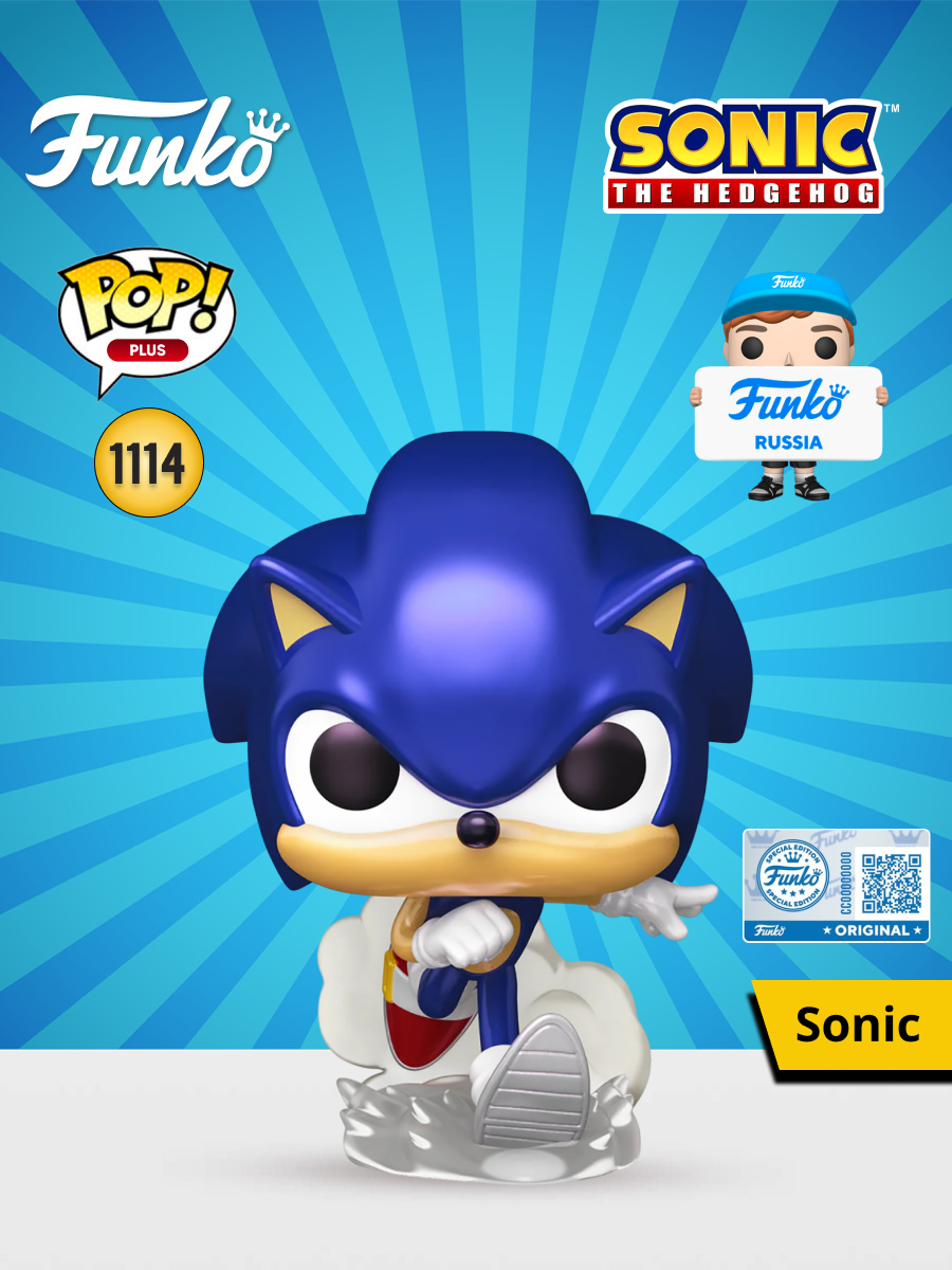 Фигурка Funko POP! Plus Sonic the Hedgehog Sonic (PRL) (Exc) (1114) 87228