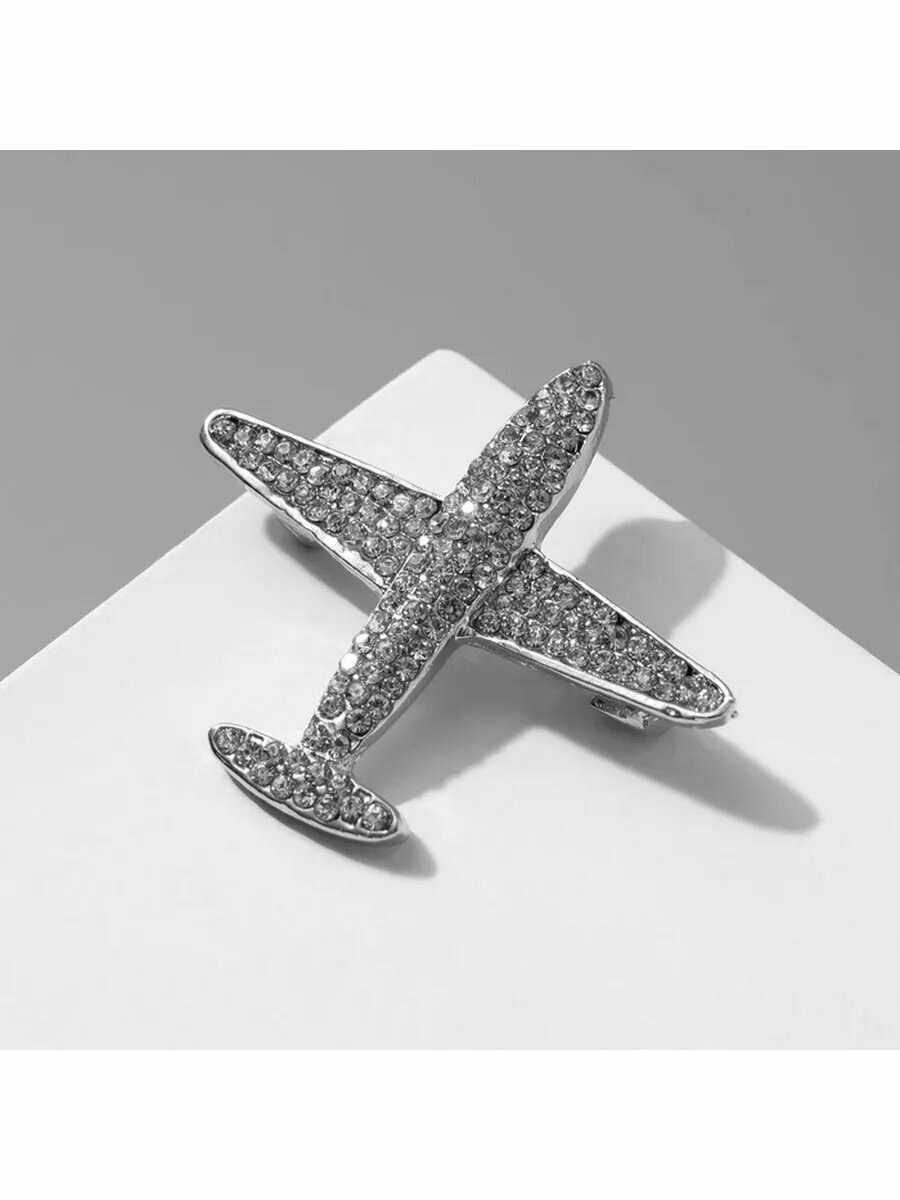 Брошь, стразы