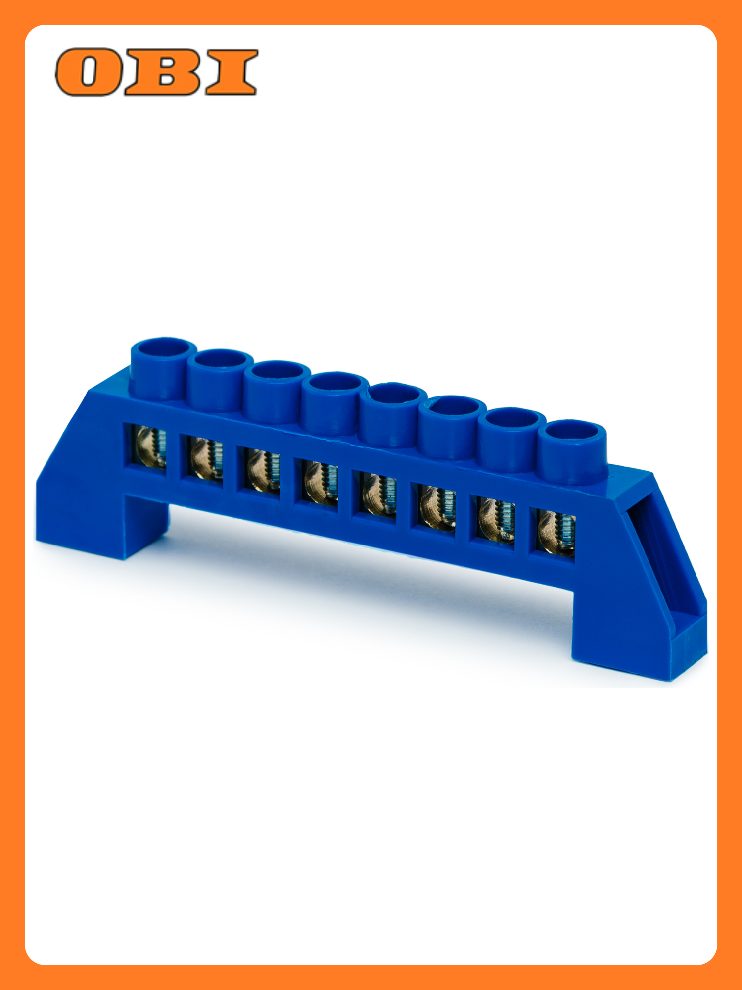 Шина нулевая земля REXANT на комбинированных изоляторах 8ГР 6X9