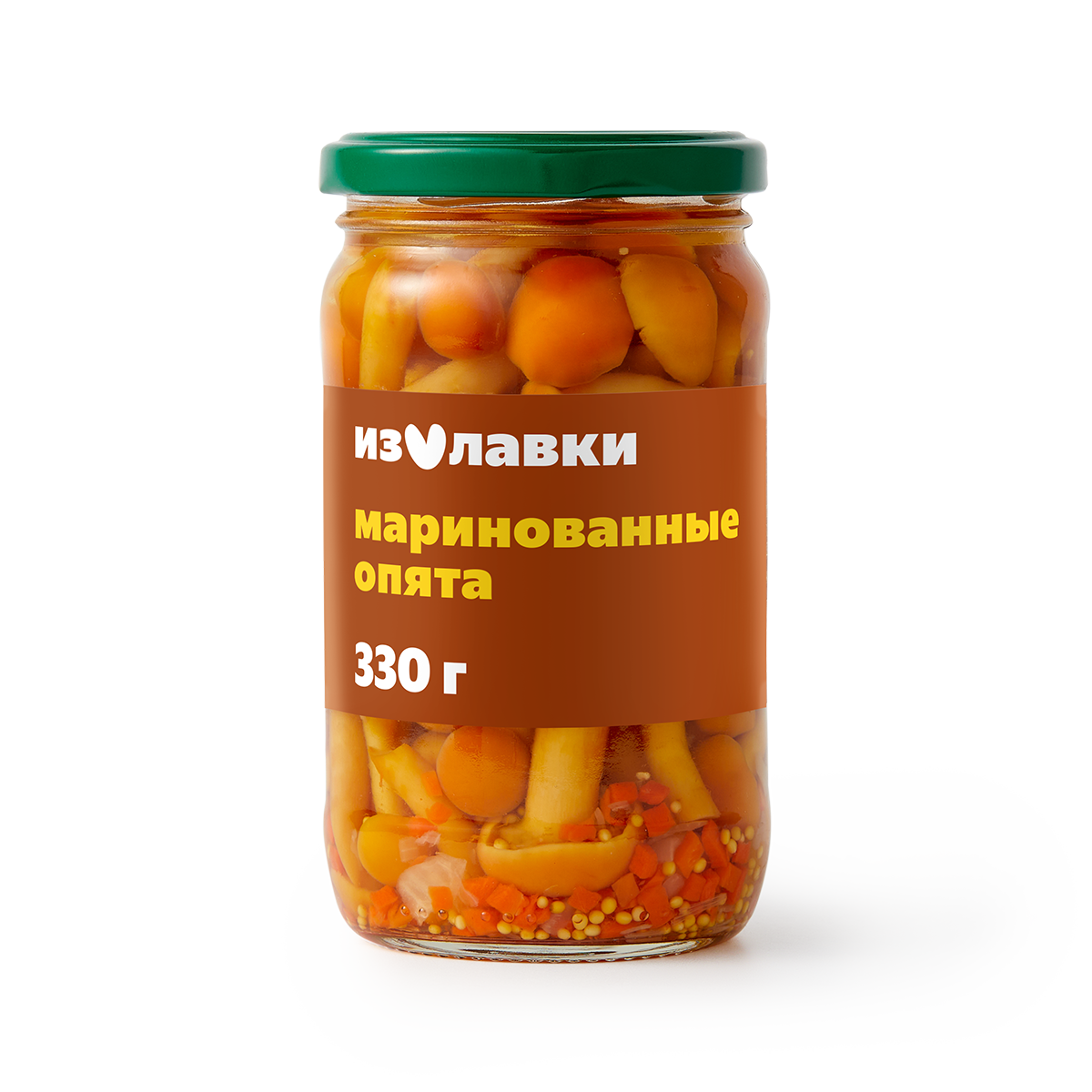 Опята в пряном маринаде «Из Лавки», в стеклянной банке, 330 г