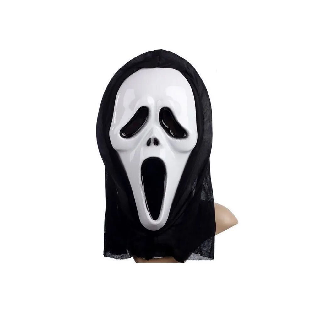 Страшная маска на Хэллоуин: Призрак Пластиковая маска.
