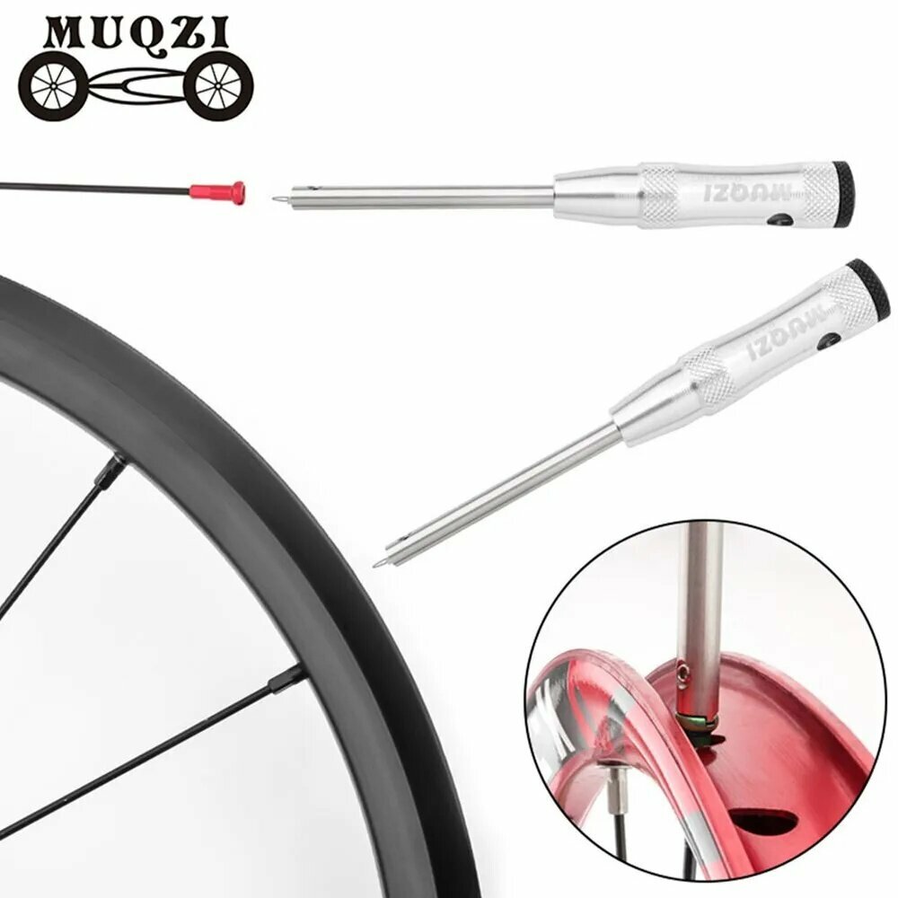 Инструмент для удаления ниппеля велосипедной спицы Отвертка для спиц (стиль D)