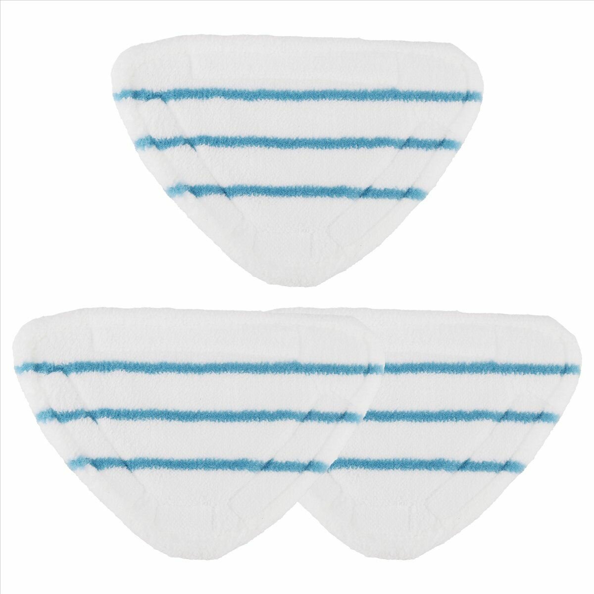 3 треугольные моющиеся насадки для паровой швабры для уборки пола