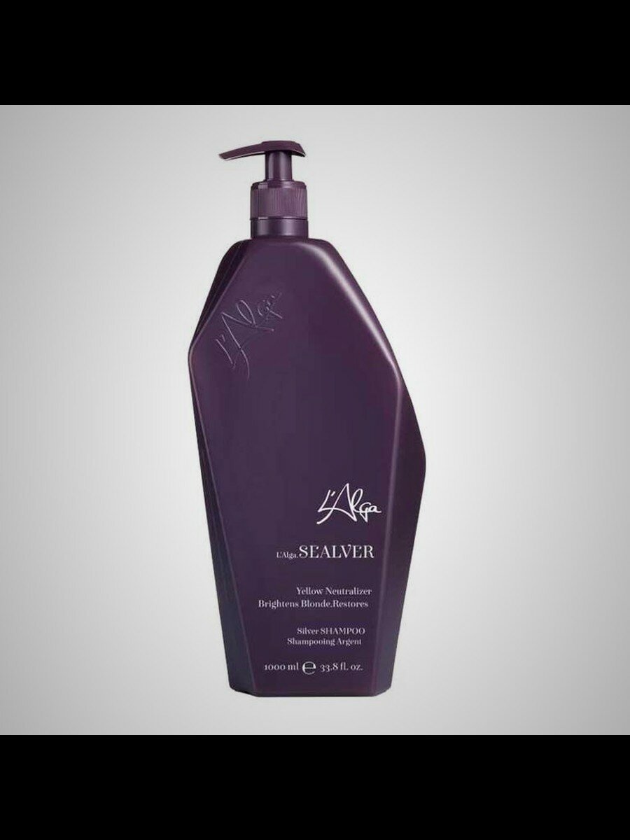 L'alga Sealver Silver Shampoo, Шампунь для нейтрализации желтизны Sealver 1000 мл