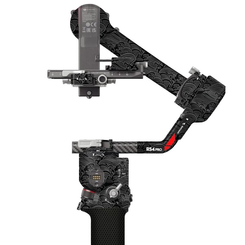 Волновая черная защитная пленка для DJI RS4 Pro гимбал стабилизатора с 3M клеем