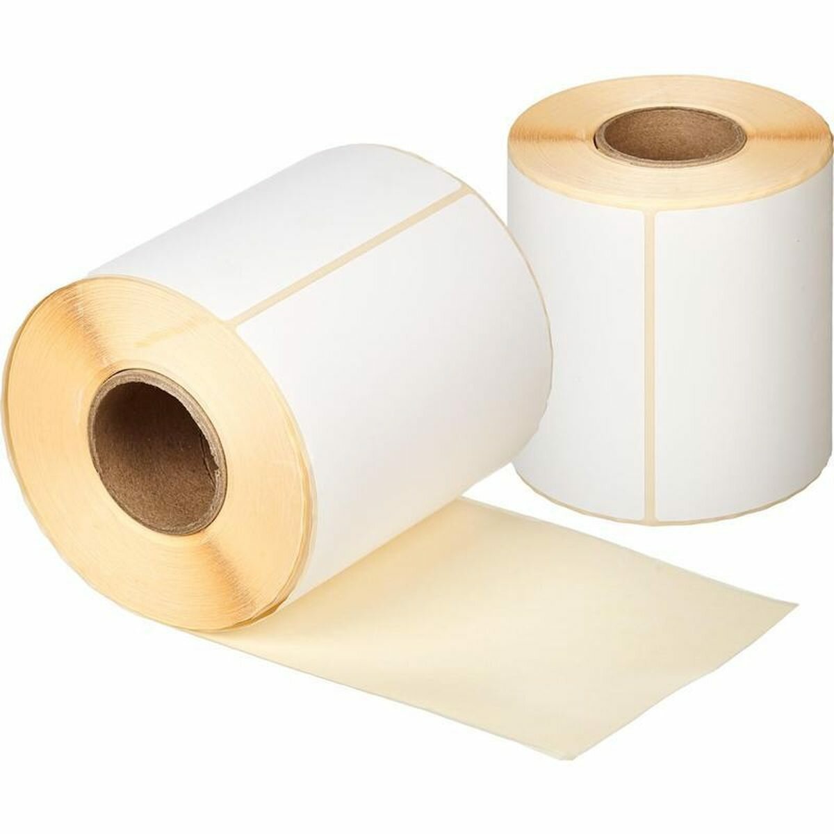 Термотрансферные этикетки бумажные полуглянцевые 75х120, 250 шт/рул, вт.40, 4 рул/уп (спайка) (1907967), 9 уп.