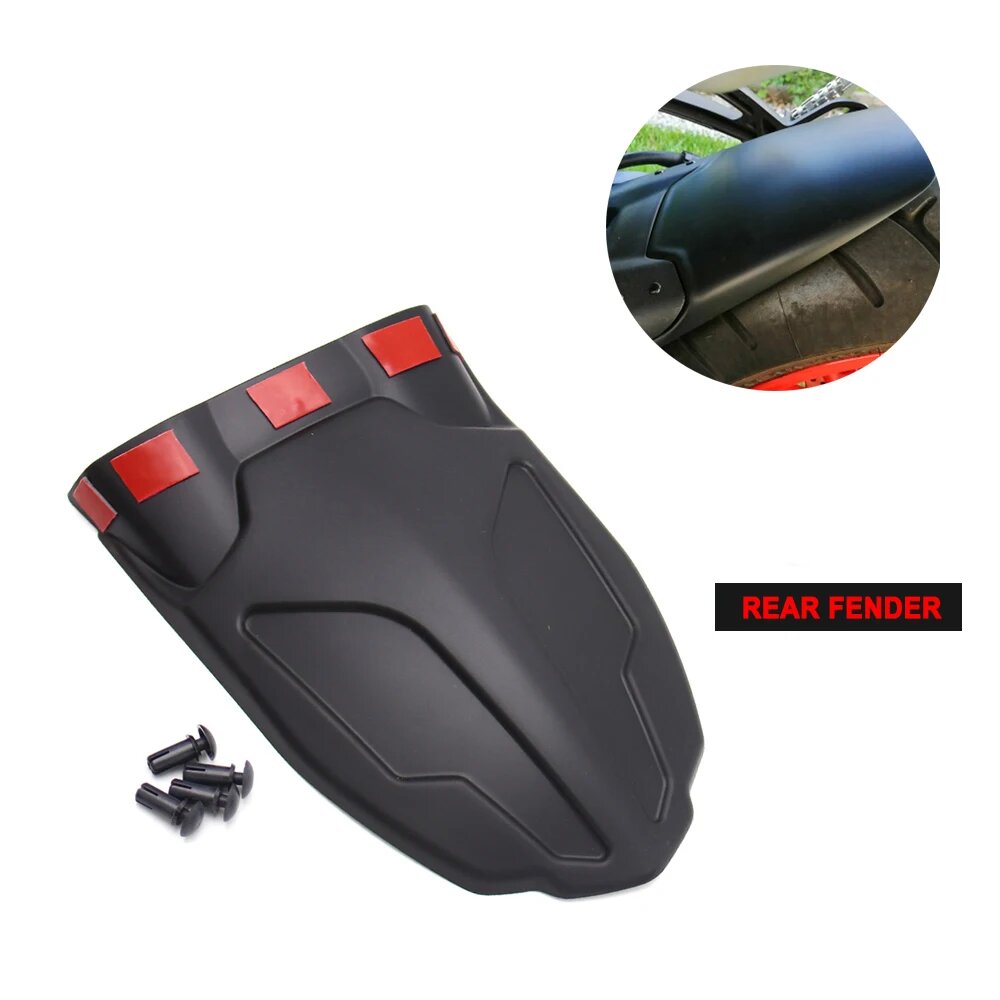 Подходит для YAMAHA MT-07 2014-2024, заднее крыло мотоцикла, углеродное волокно MT07 2023, удлинитель, защитный чехол, аксессуары