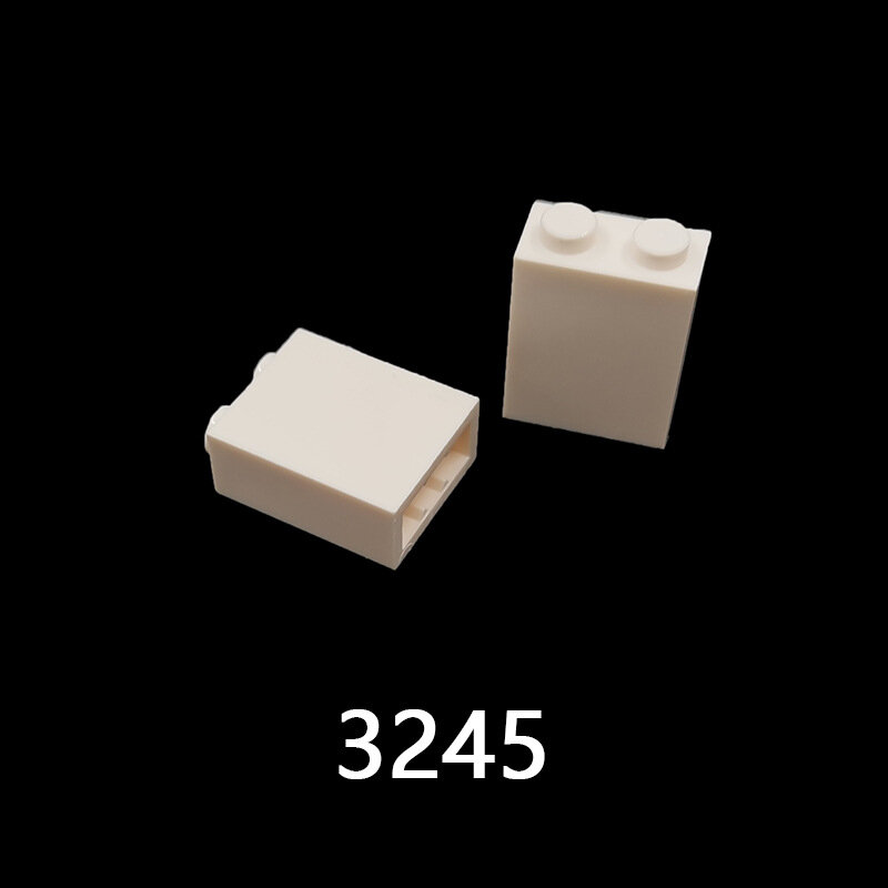 Совместимый с LEGO кирпич 1x2x2 высокий белый 100г упаковка (около 67 деталей) бесплатная доставка