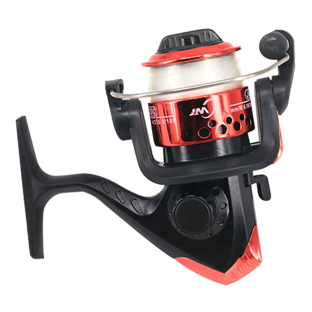 Ледяная спиннинговая мини-портативная катушка для зимней рыбалки 5,2:1, передаточное число 3BB, зимние левые и правые рыболовные катушки, снаряжение с леской 100 м