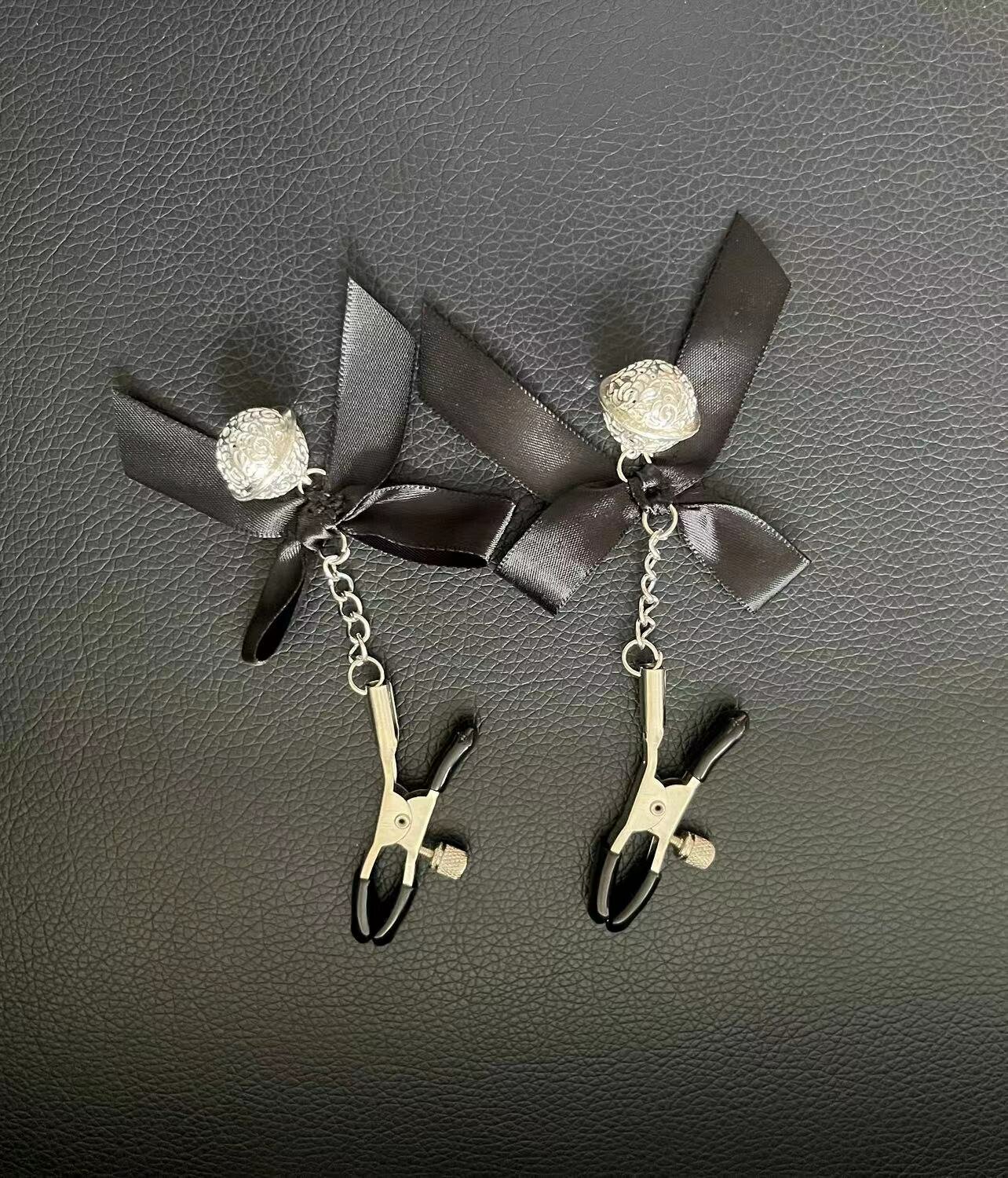 Интимные игрушки, колокольчики, зажимы для сосков в виде банта, бондаж для пар (мужчин и женщин), секс-игрушки для