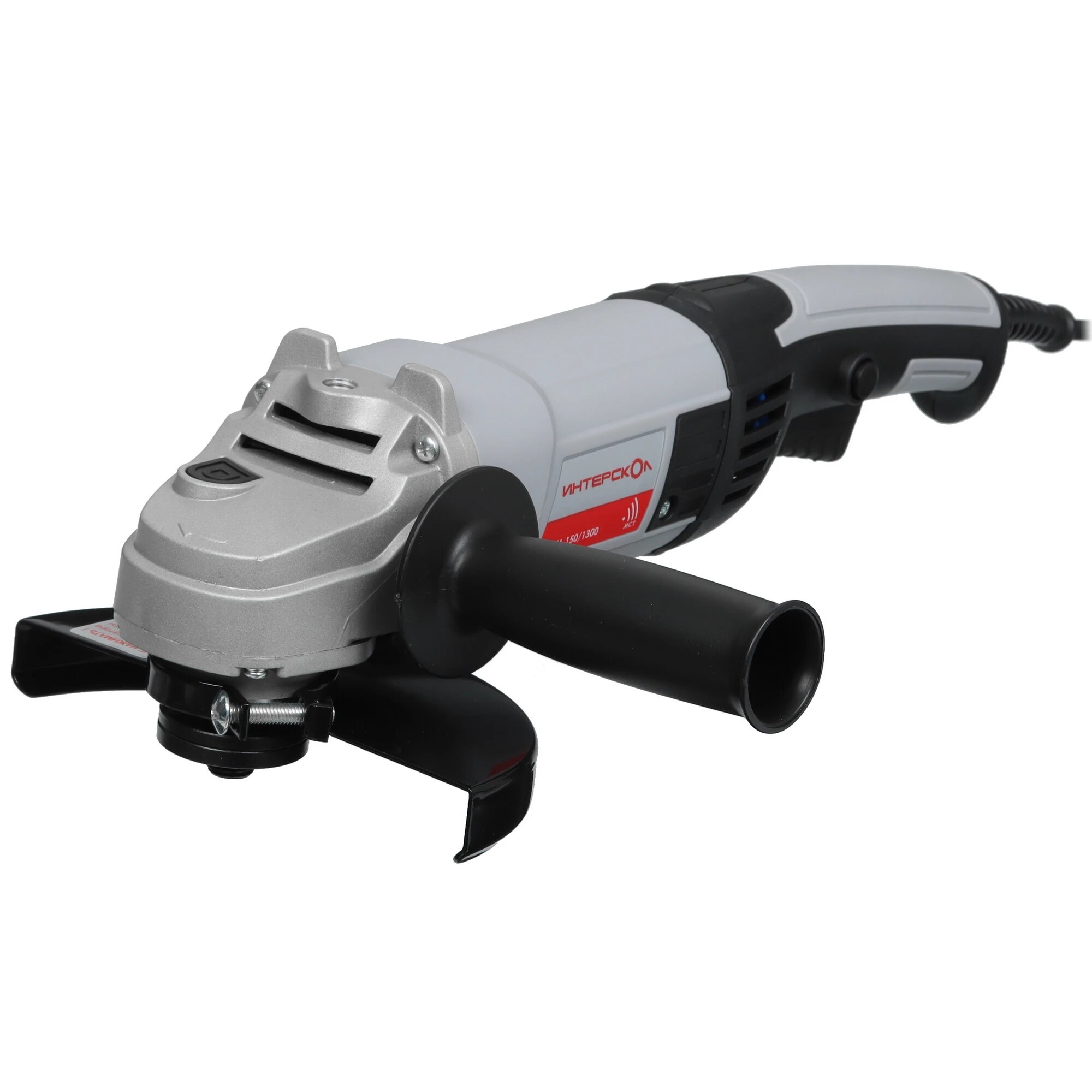 Шлифмашина угловая сетевая Интерскол УШМ-150/1300 серый/черный, 1300 Вт