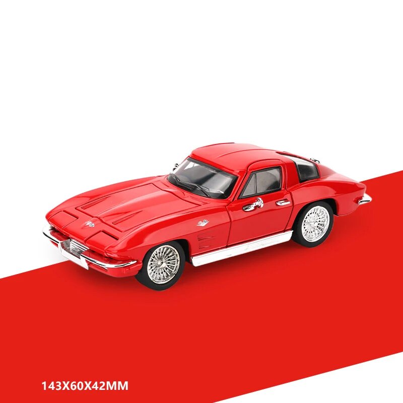 Maisto Chevrolet Corvette C2, красный, 1:32