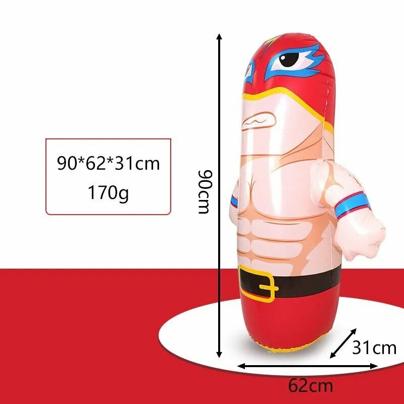 Игрушка надувная Зверюшка неваляшка для бокса надувашка LANXIAO