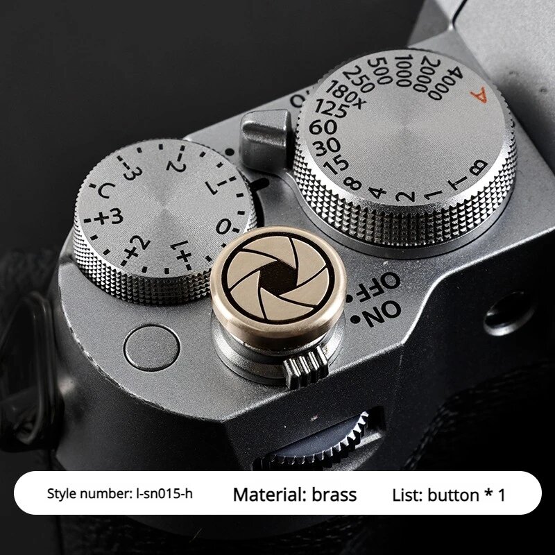 Крышка кнопки затвора из латуни A1 для Fujifilm Nikon