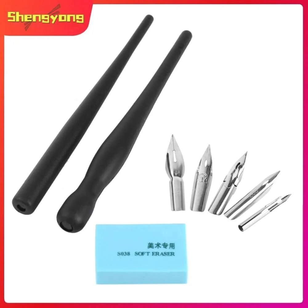 Набор инструментов для рисования комиксов манга с держателями ручек и перьями