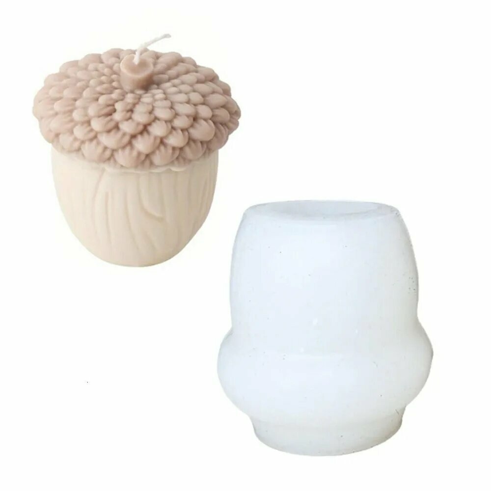 Праздничная силиконовая форма шишки для творчества и бетонного декора