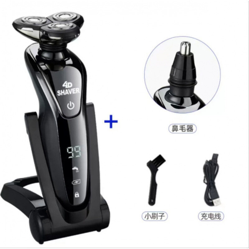 Электробритва для мужчин с LCD-экраном немецкого качества, новая многофункциональная 3-в-1 модель 6D, бестселлер