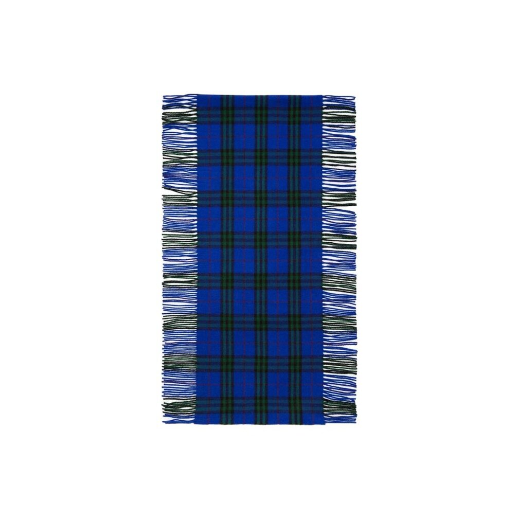 Шарф BURBERRY для мужчин, синий — фото 1