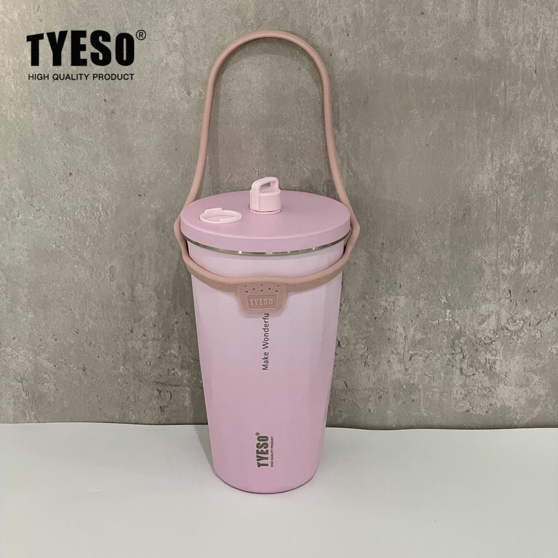 TYESO Taishuo новая кофейная чашка из нержавеющей стали ледяной хулиган изоляция Автомобильная соломенная чашка