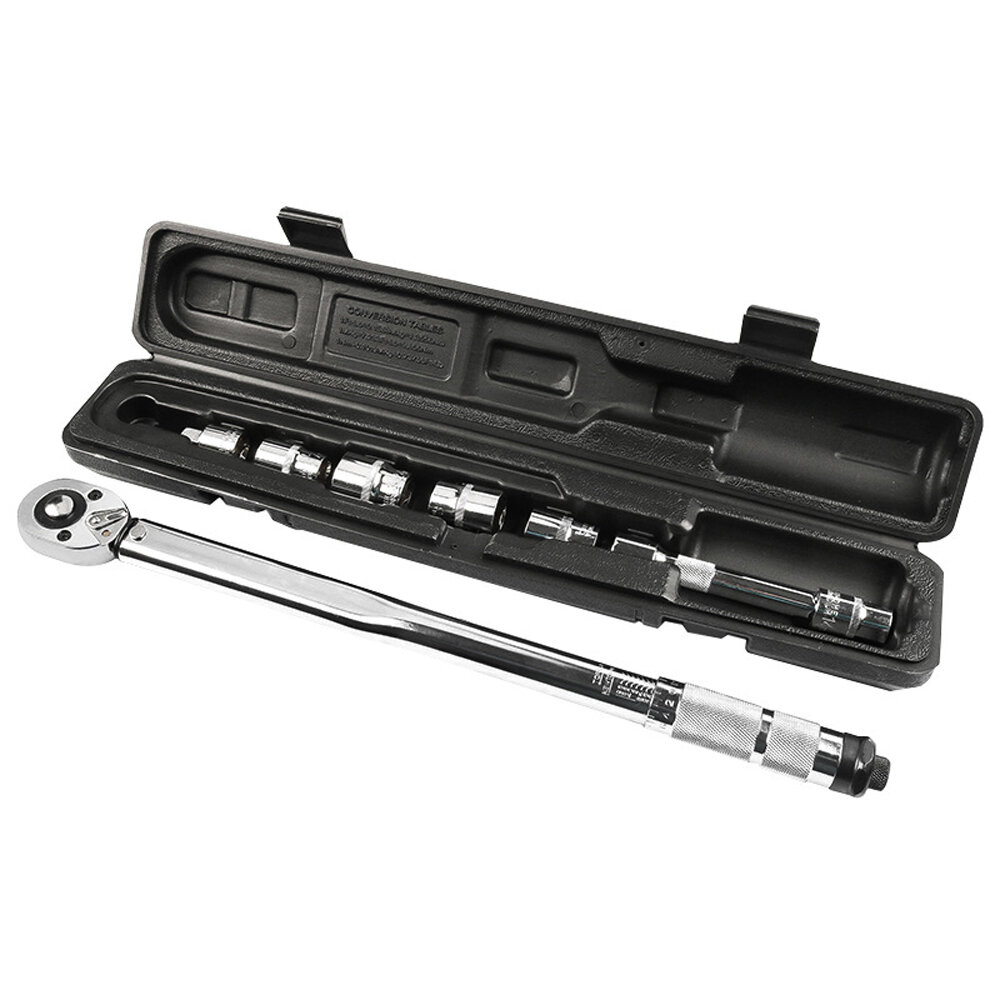 Набор регулируемых крутящих ключей 1/2 дюйм 3/8 дюйм привод, 28-210 Н·м, ручной инструмент для ремонта велосипедов мотоциклов автомобилей, в комплект входят: 1 ключ 28-210 Н·м, 1 удлиннительный шток 1/2 дюйм, 1 патрон 14мм, 1 патрон 17мм, 1 патрон 19мм,