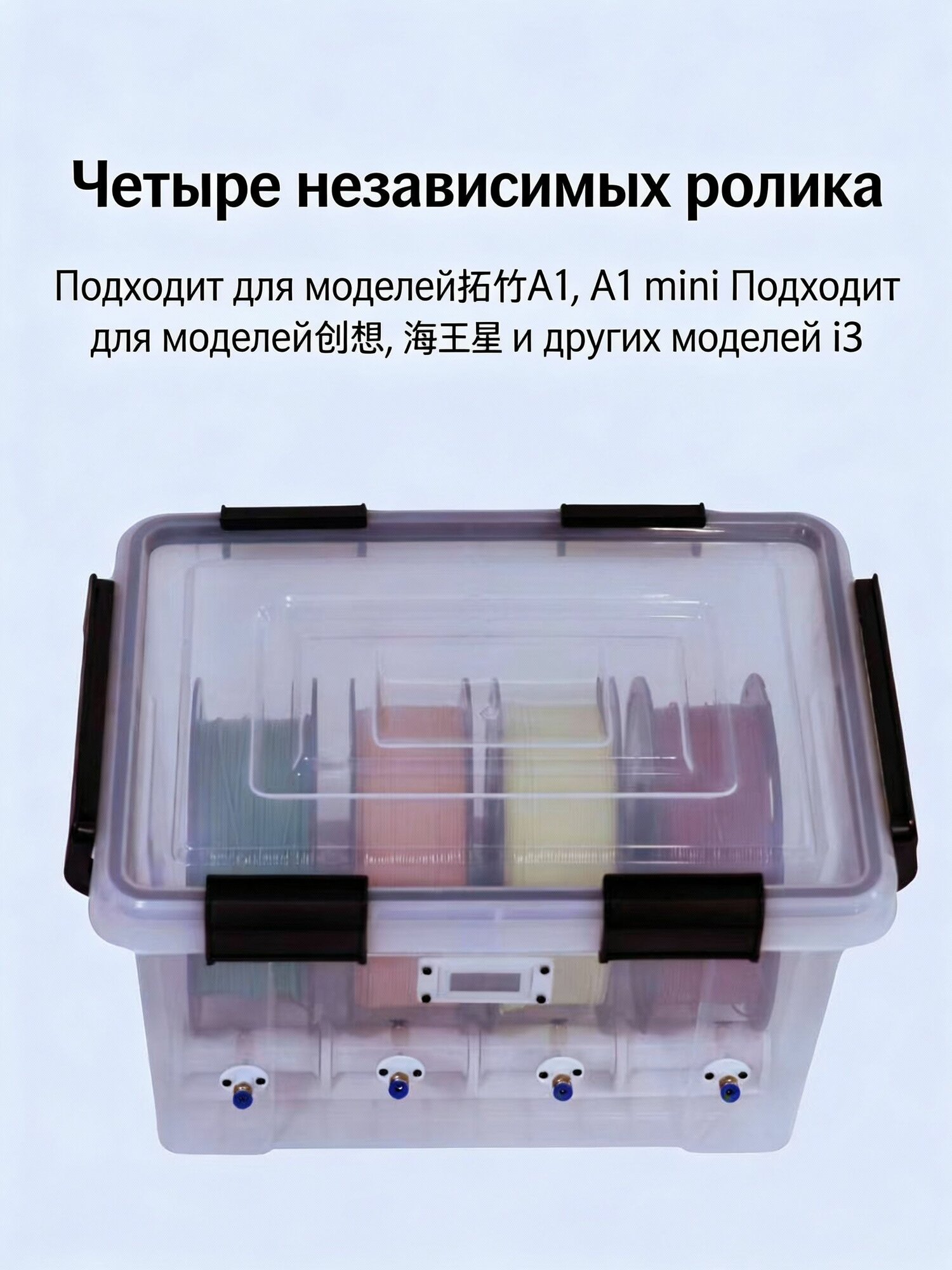 Осушительный бокс на 4 катушки 3D-нити