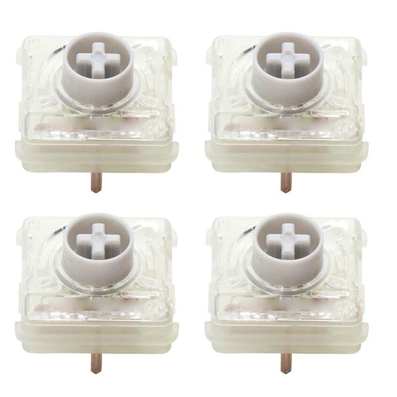 Набор низкопрофильных переключателей Cherry MX Red 4 шт, Серебряный выключатель