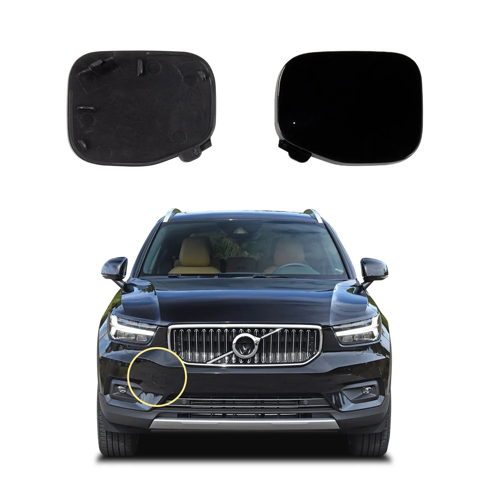 Для Volvo XC40 2018 2019 2020 2021 2022, крышка фаркопа переднего бампера, оригинальная деталь 39847993