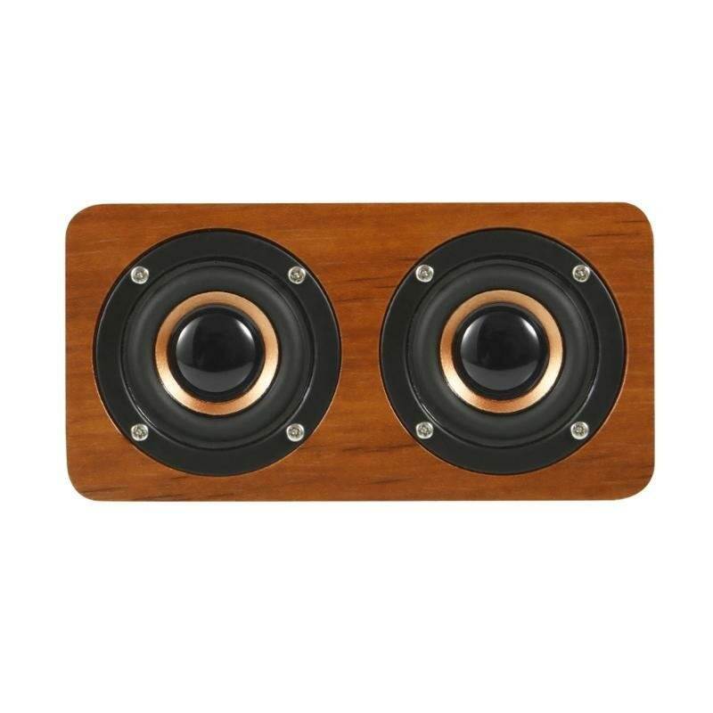 Винтажная Bluetooth-колонка 5.0, деревянный корпус, Коричневый