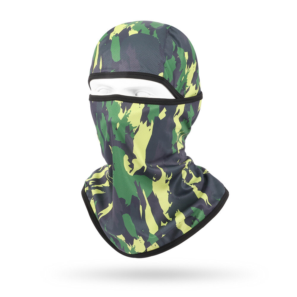 Быстросохнущая, впитывающая пот, дышащая маска для лица, камуфляжный шейный гетр, унисекс, защита от солнца на открытом воздухе, тактический шейный утеплитель, маскирующий головной платок