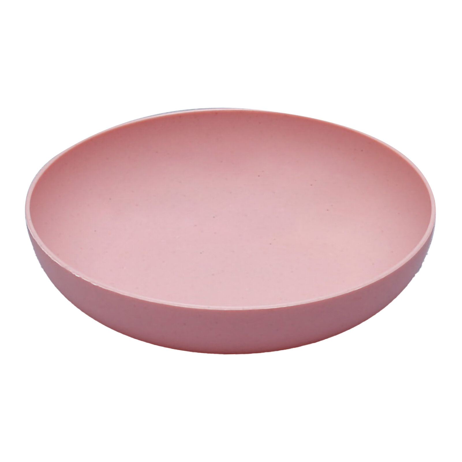 Обеденный залог на табличку пшеницы соломенная посуда для посуды для фруктов подают соус DippingDeep круглый розовый