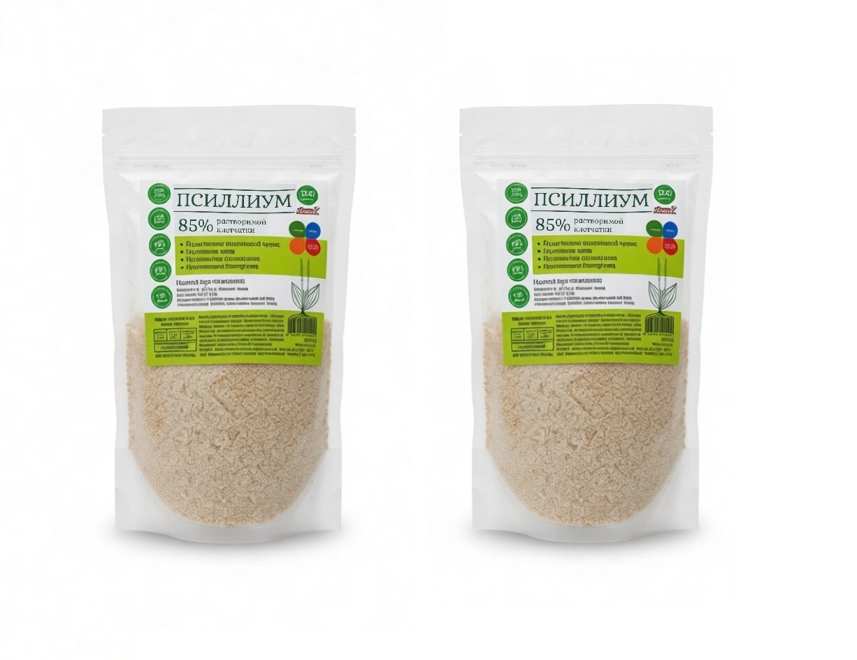 Ваше здоровье Псиллиум шелуха семян подорожника 100 гр, 2 уп