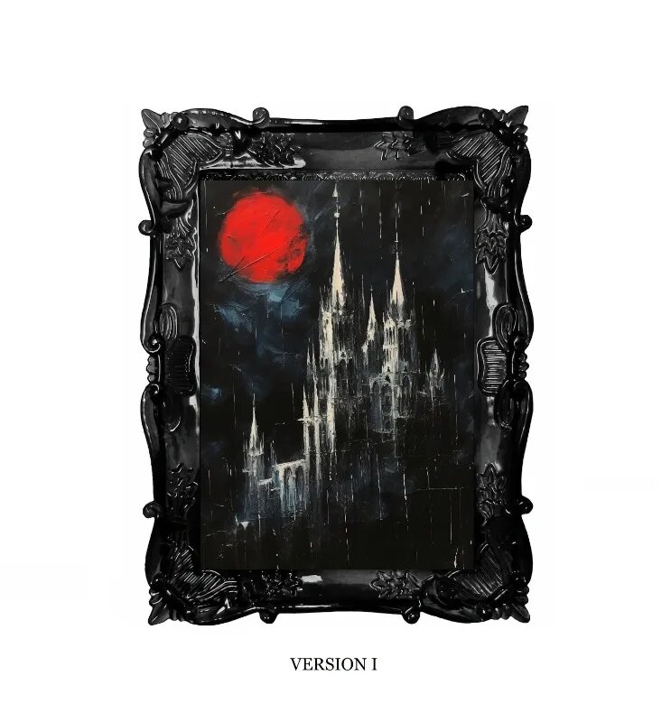 Картина на холсте Дракула Черный, 11, 40X50cm Unframed