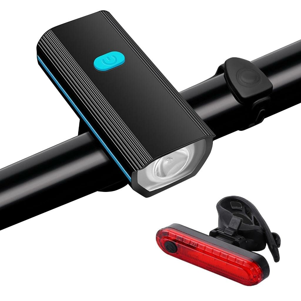 Велосипедный фонарь USB, Синий