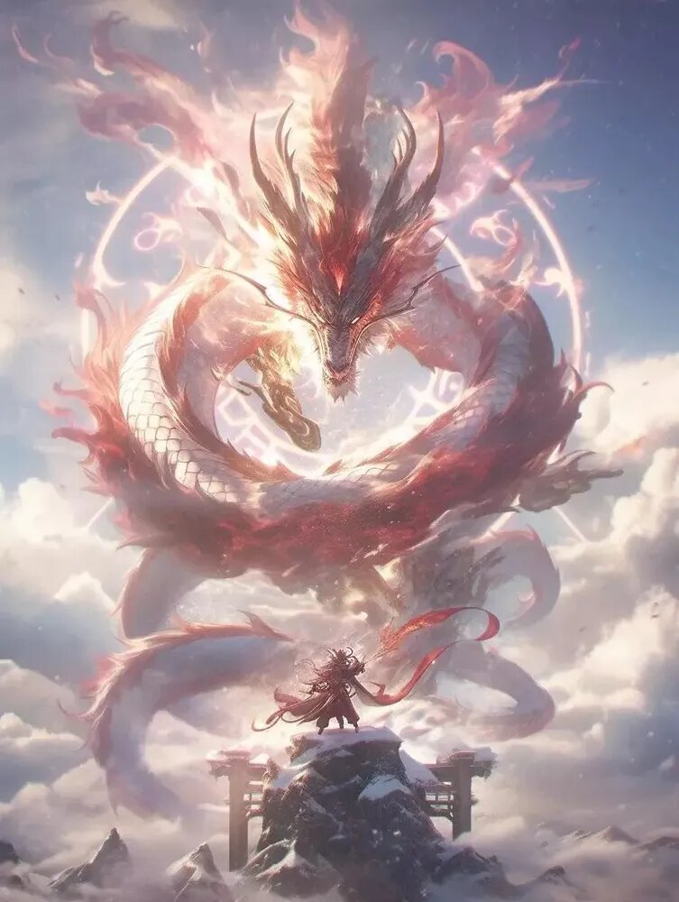 Алмазная Картина "дракон" 40х50 См Алмазная Вышивка / Картина Стразами Подарков