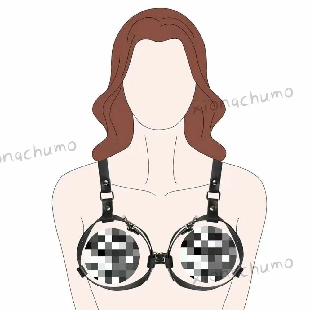 Кожаный нагрудный ремень, связывание груди, сексуальное женское белье, черный2025 Новый старт