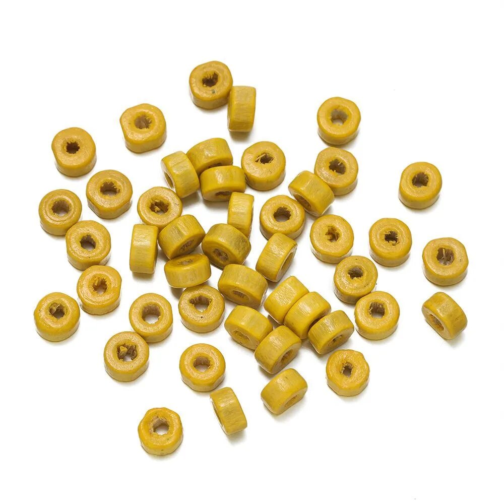 Бусины деревянные 3.5*6.5мм / 500 штук