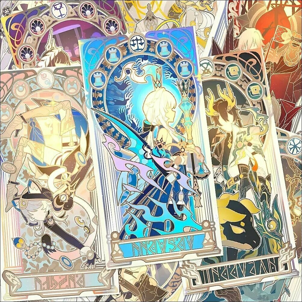 Honkai: Star Rail 12 Карт Таро / хонкай стар рейл карточек 12 листов