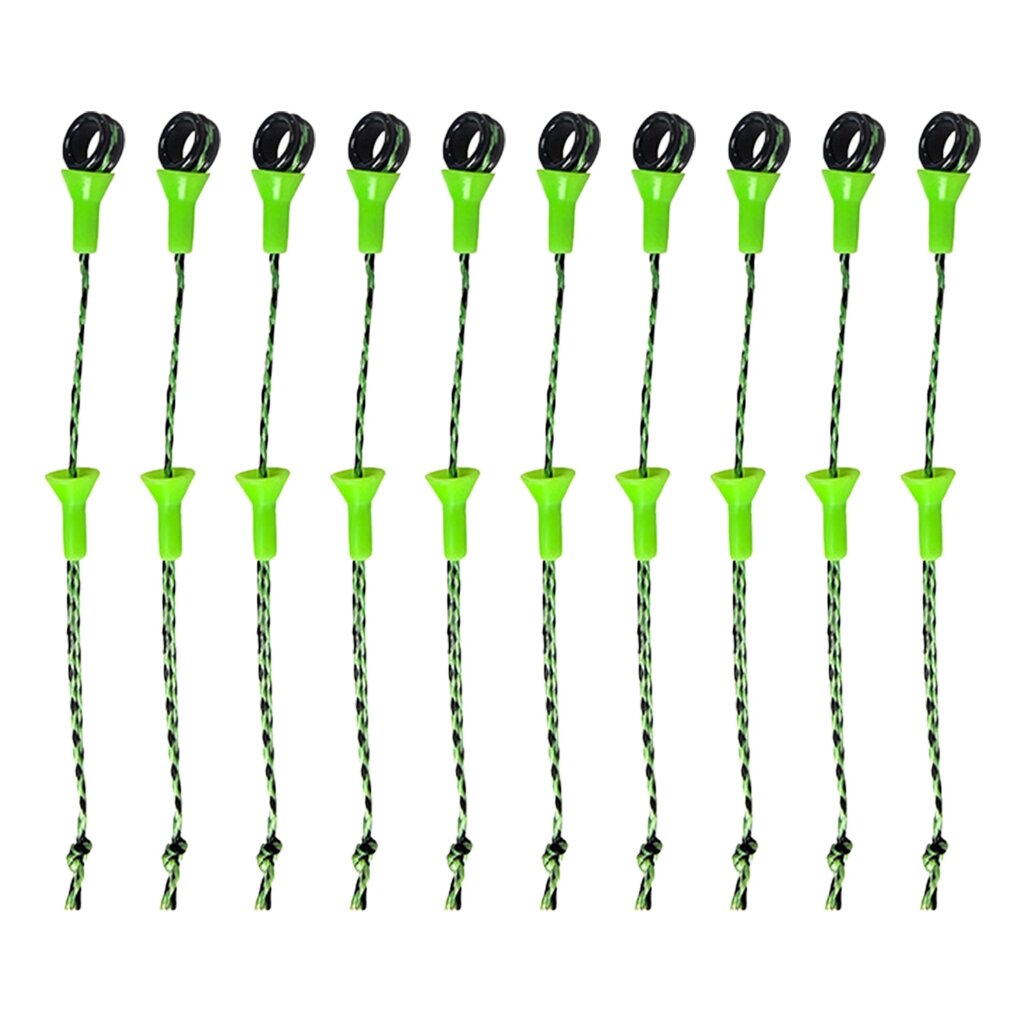 Рыболовные принадлежности,1 комплект из 10 штук, внешняя разгрузочная резинка, керамическое проволочное кольцо