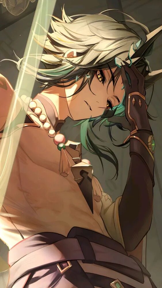 Алмазная Мозаика "Геншин Импакт Сяо" 40X50 См Алмазная Вышивка / Картина Стразами Подарков / Украшения