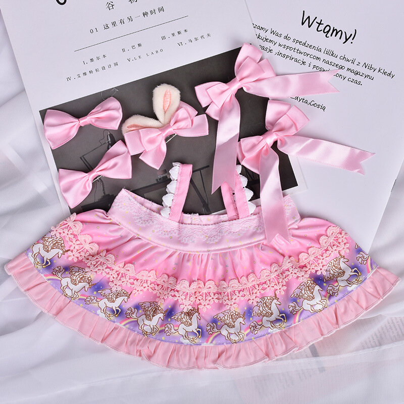 2026 Новейшие Одежда 38 см Bubble Mart Labubu Angel Leader Летнее Платье Одежда для Кукол Модный Наряд